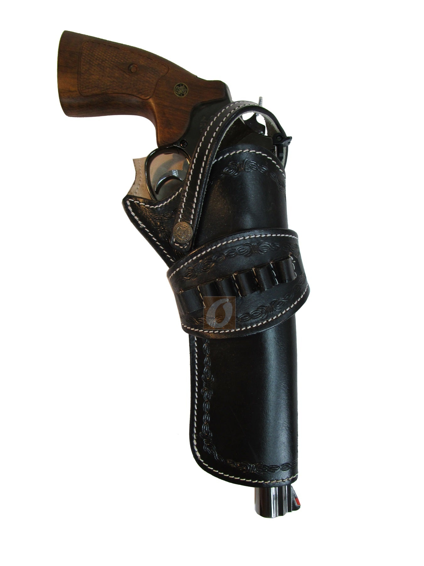Leather Holster Western Pistol Cover Revolver Gun Holder Universal Fit ...