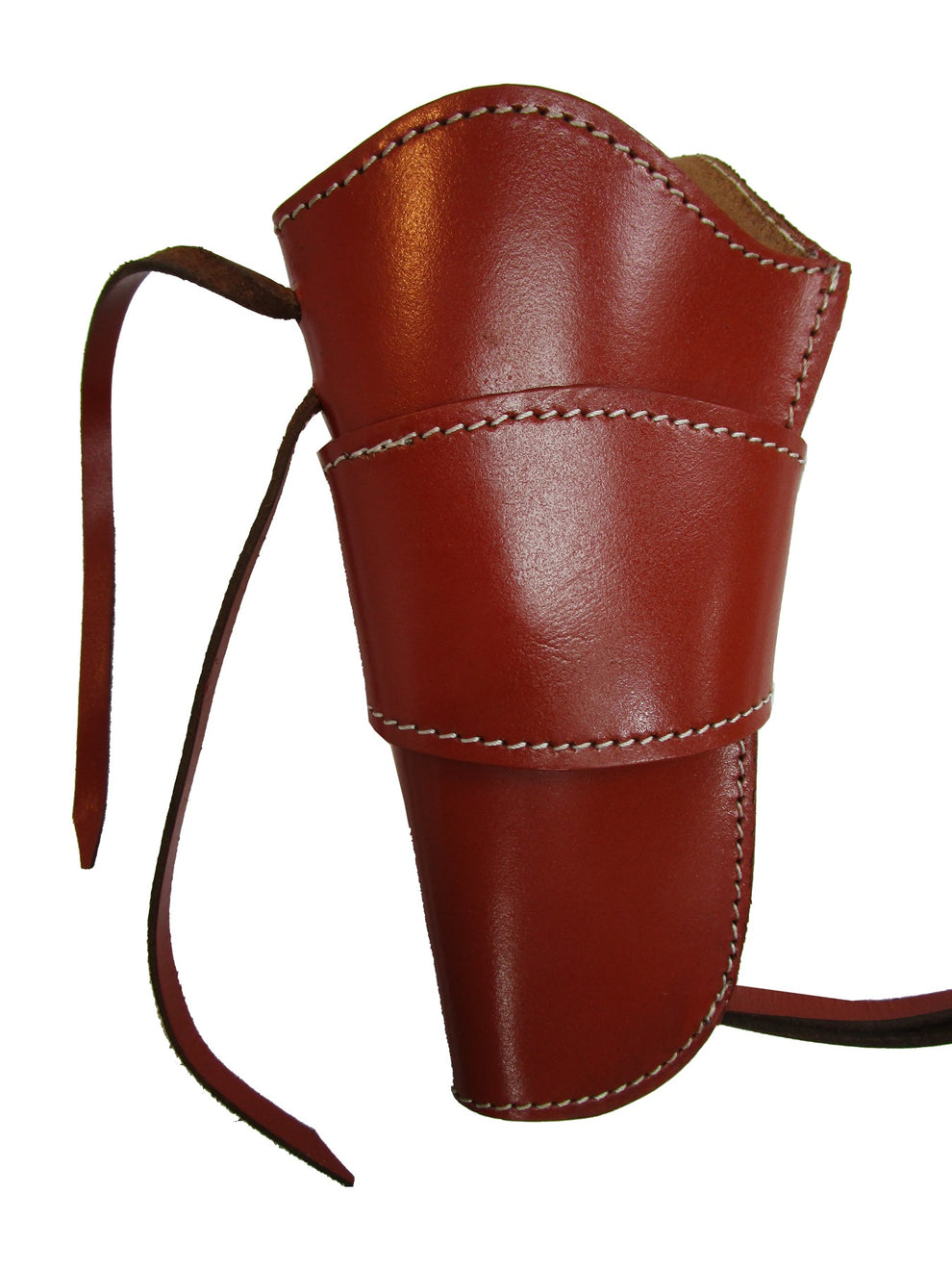 Red Holster Single Double Action Smooth Leather Cowboy Gun Case Revolv ...
